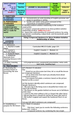 A Detailed Lesson PLAN ON Adjectives FOR Grade 7 - A DETAILED LESSON ...