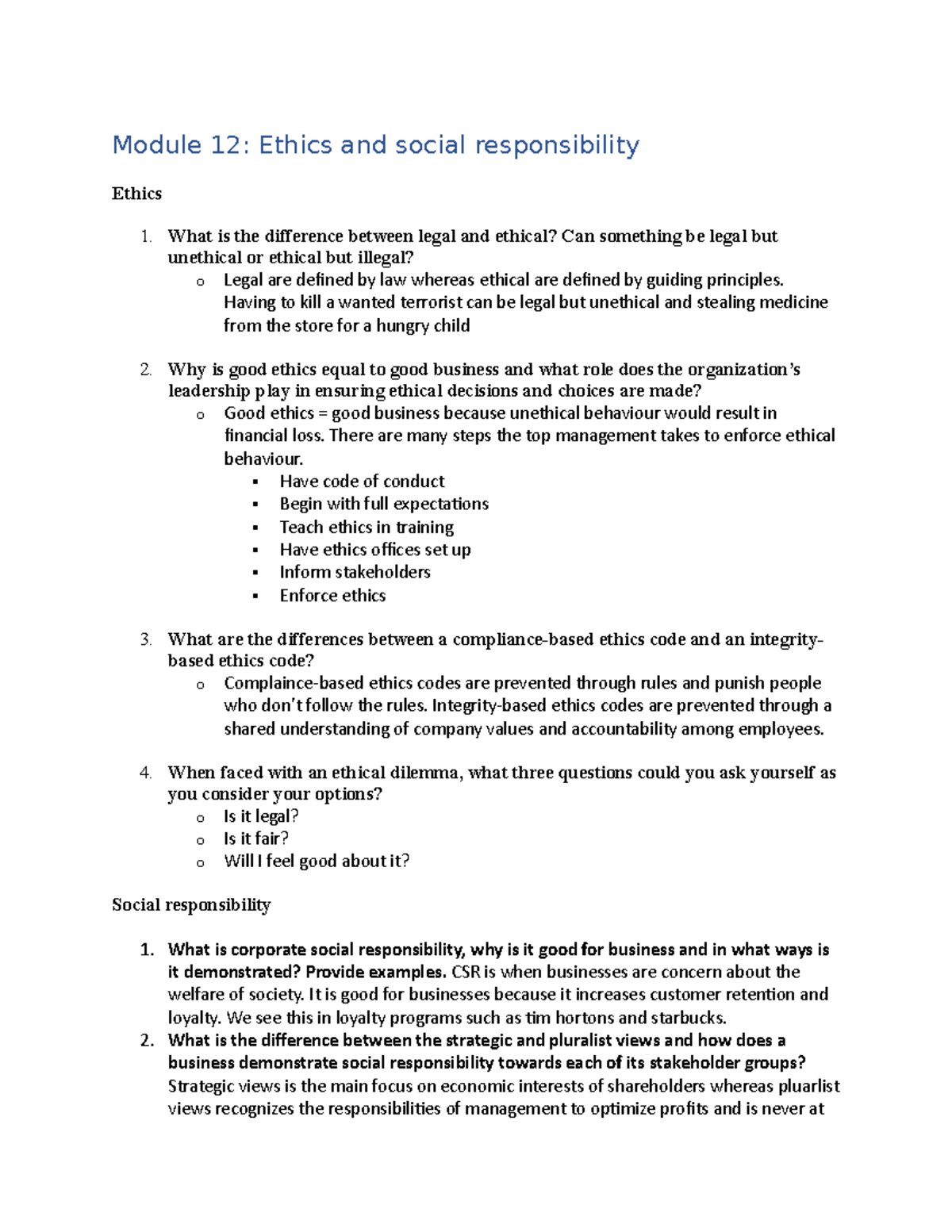 Arbus 101:AFM 131 module 12 - Module 12: Ethics and social ...