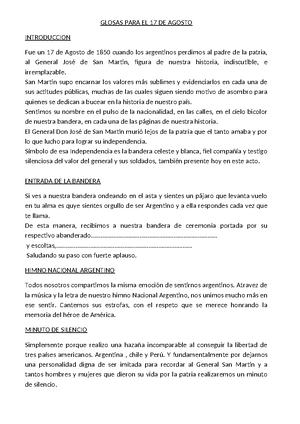 Glosas DIA DE LA Bandera 20 DE Junio - GLOSAS DIA DE LA BANDERA 20 DE JUNIO INTRODUCCION Querida ...