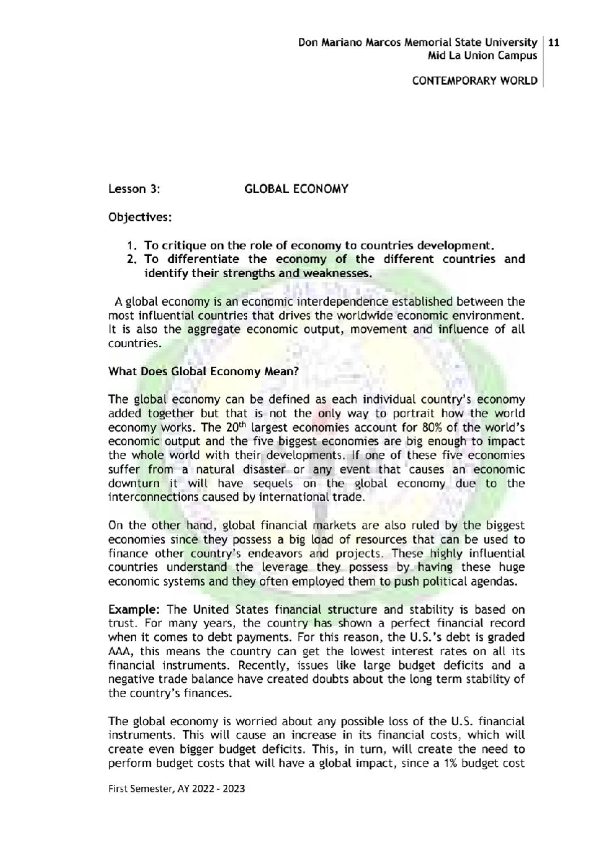 Contemporaryworld CHP - Contemporary World - Studocu