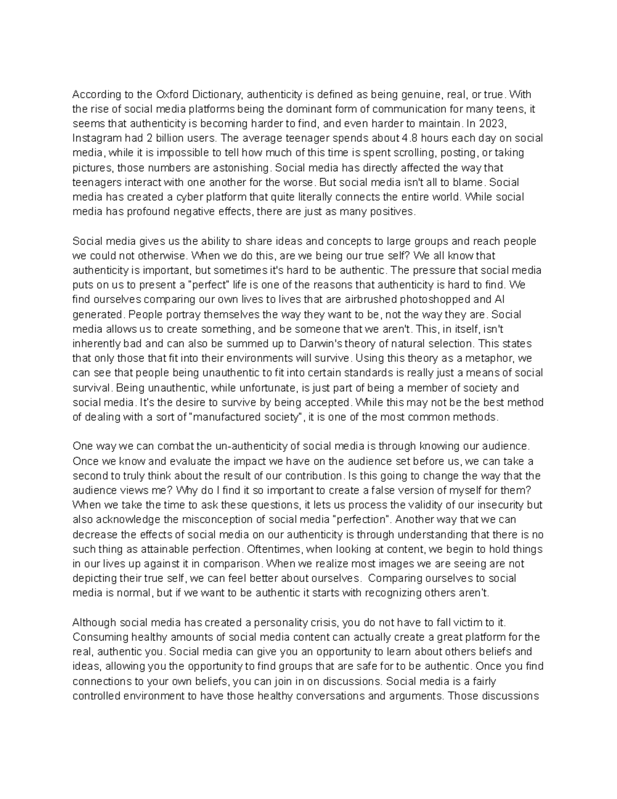 Think for yourself - Fake Scholarship application assignment ...