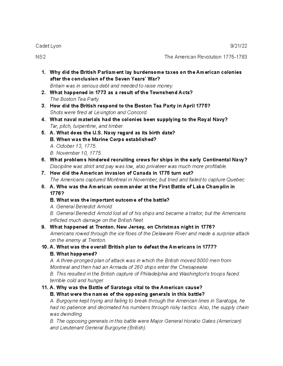 The American Revolution 1775-1783 - Why did the British Parliament lay ...