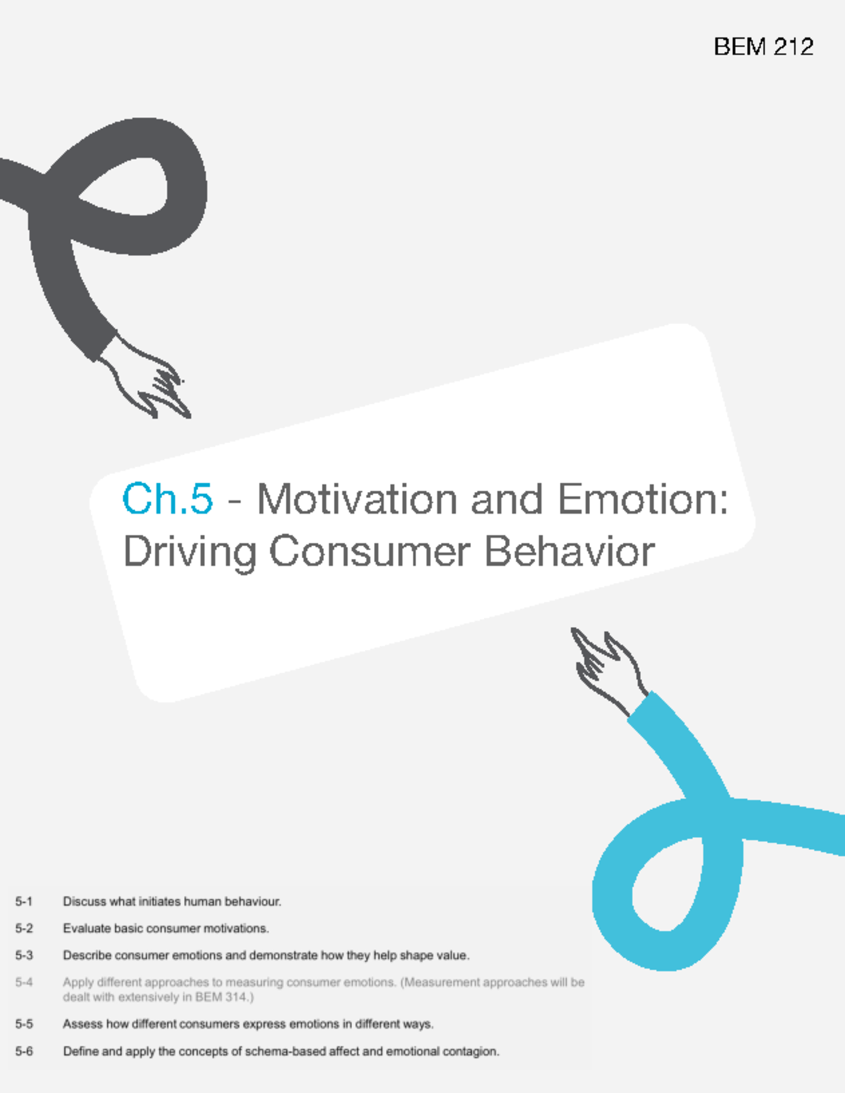 Ch. 5 notes - Summary Consumer behavior - Ch - Motivation and Emotion ...