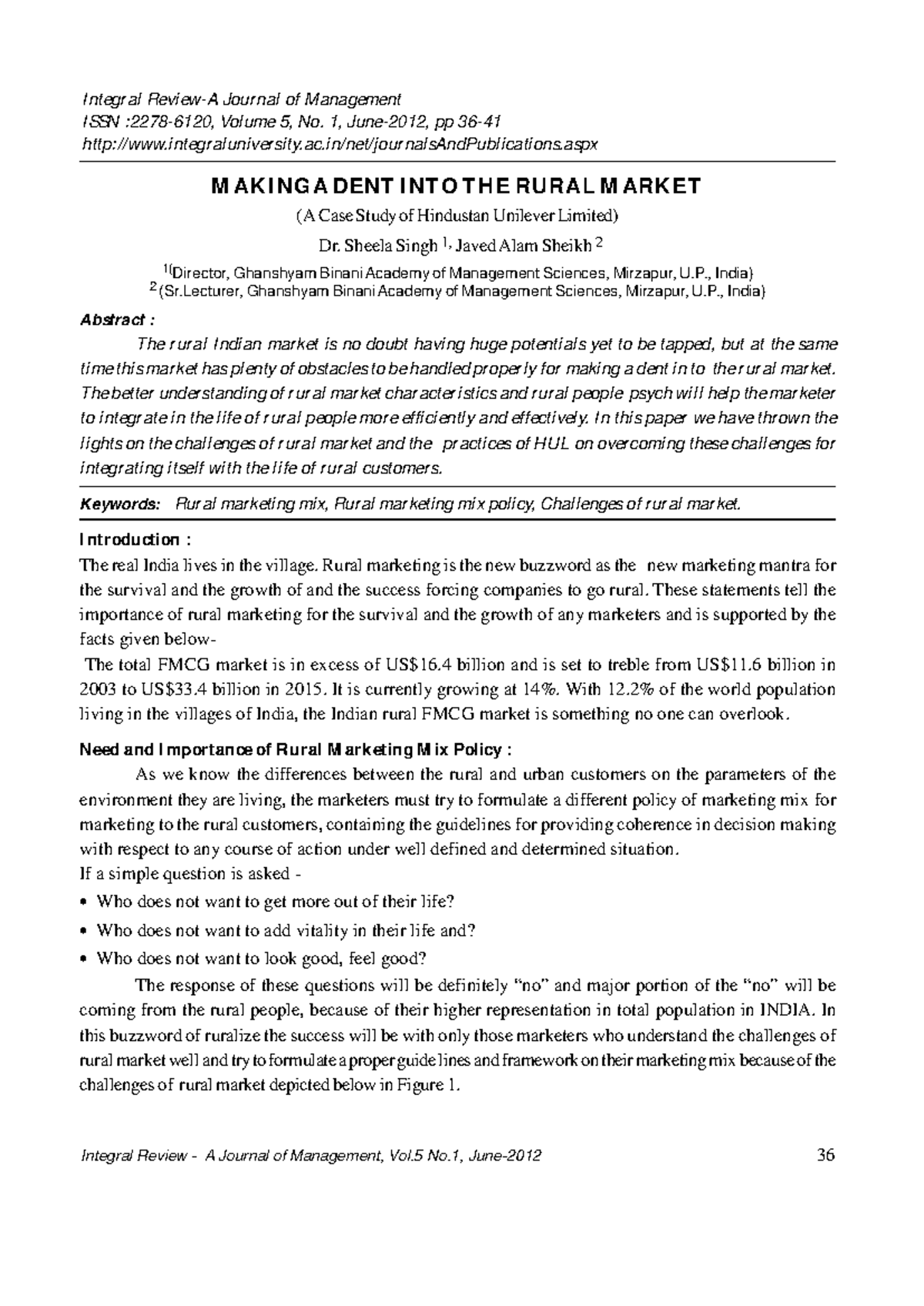 Casestudy hul making a dent in rural mkt - MAKINGA DENT INTO THE RURAL ...