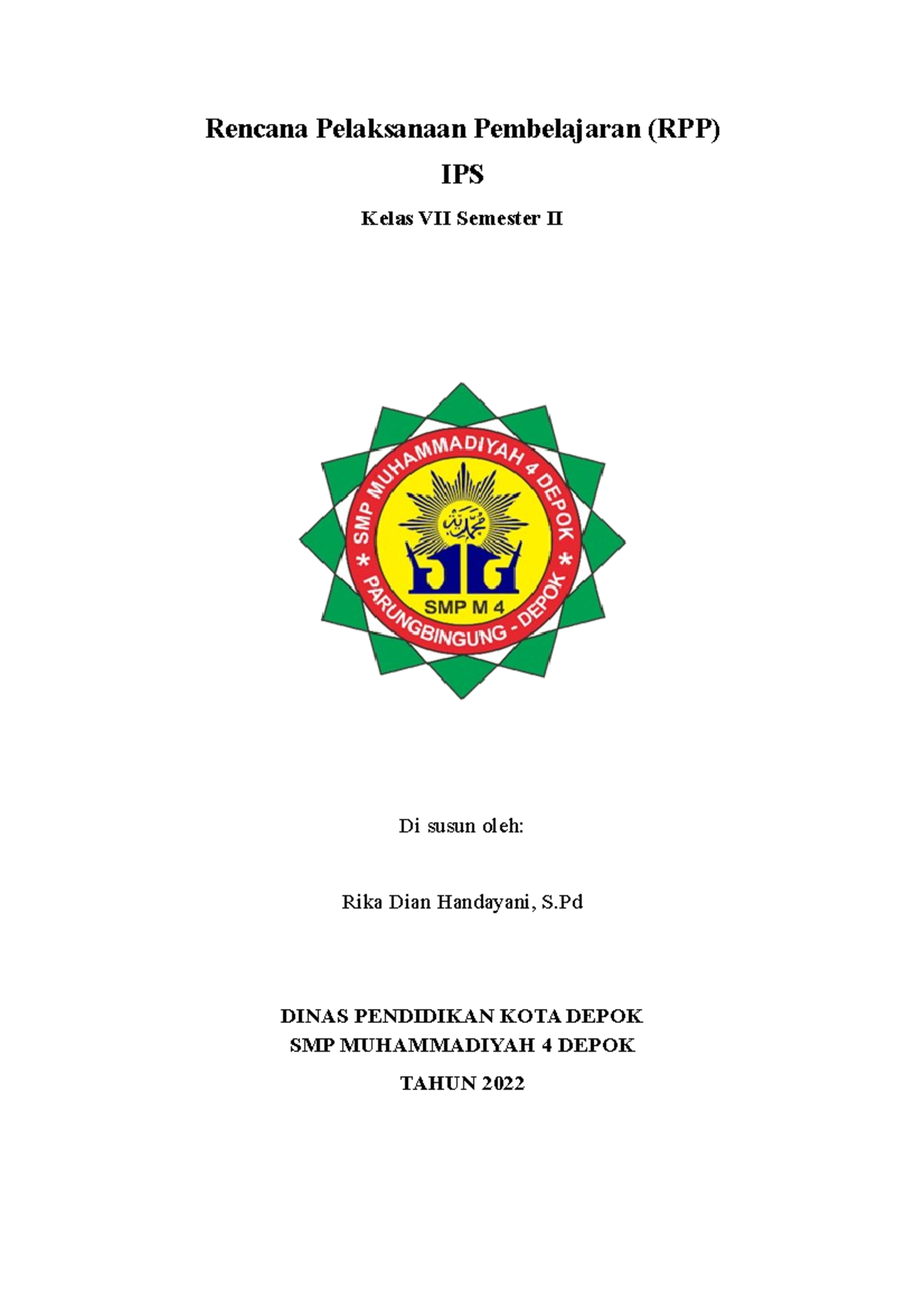 RPP IPS Kelas 8 - rencana pengajaran - Rencana Pelaksanaan Pembelajaran (RPP) IPS Kelas VII ...