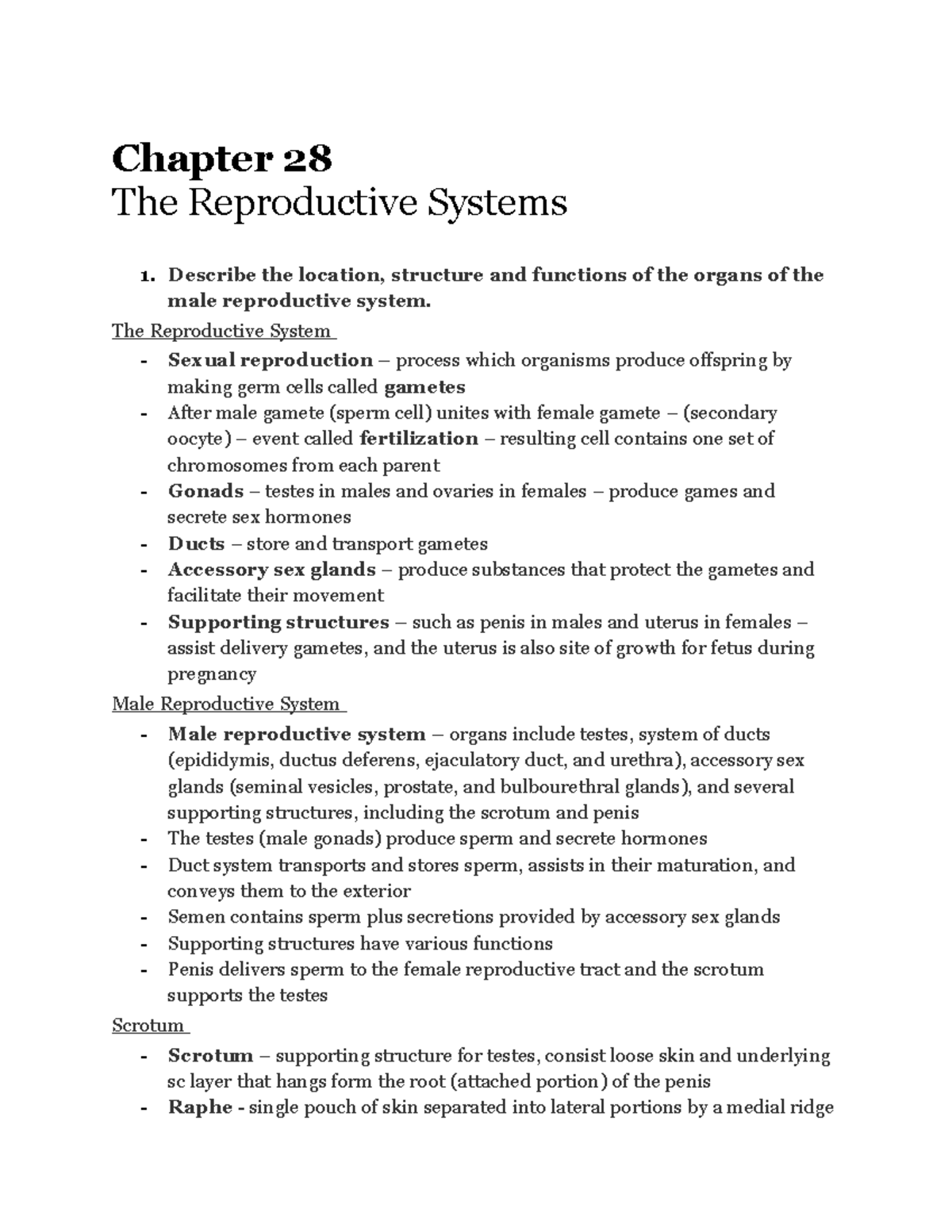 Chapter 28 - Anatomy and Physiology - Bio 235 - Chapter 28 The ...