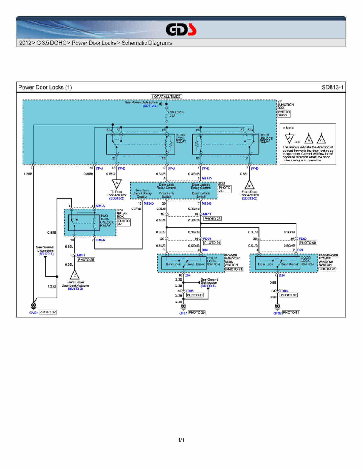 Power Door Lock Diagrams - GD 2012 G 3 DOHC Power Door Locks Schematic ...