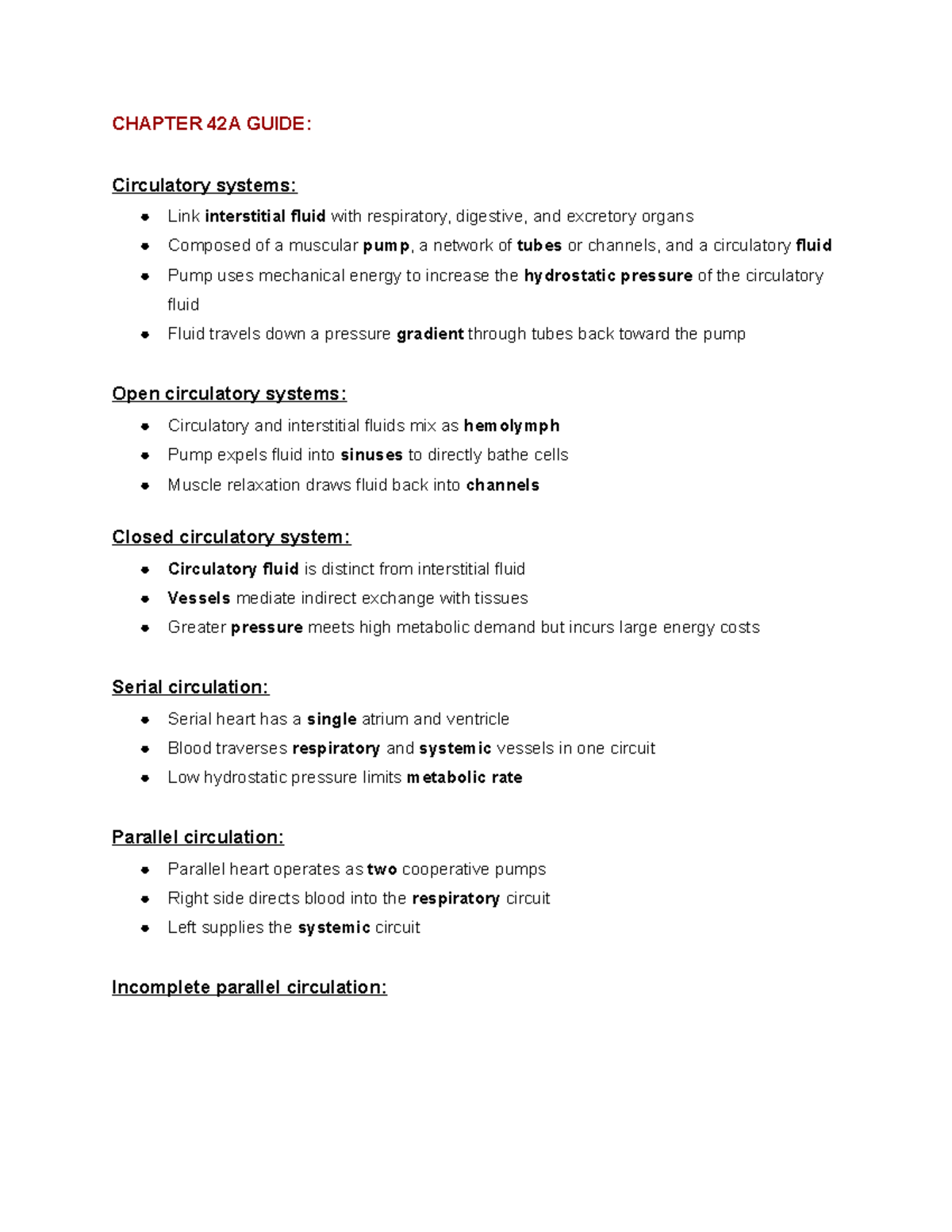 Chapter 42 Notes - Dr. Carolyn Martineau - CHAPTER 42A GUIDE ...