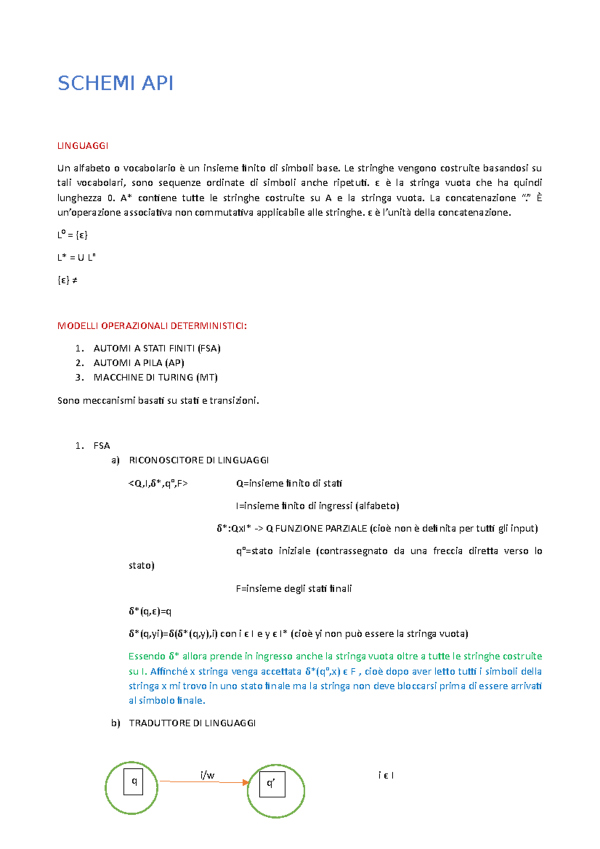 Schemi algoritmi e principi dell'informatica - SCHEMI API LINGUAGGI Un ...