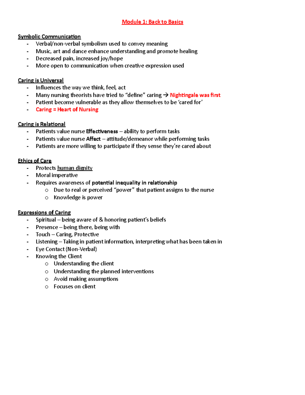 Lecture Notes - Module 1: Back to Basics Symbolic Communication ...