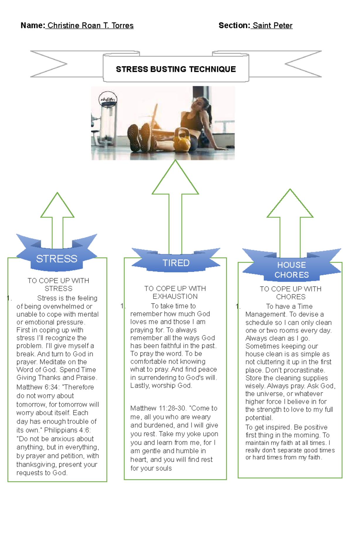 Stress Busting Technique - Name: Christine Roan T. Torres Section ...