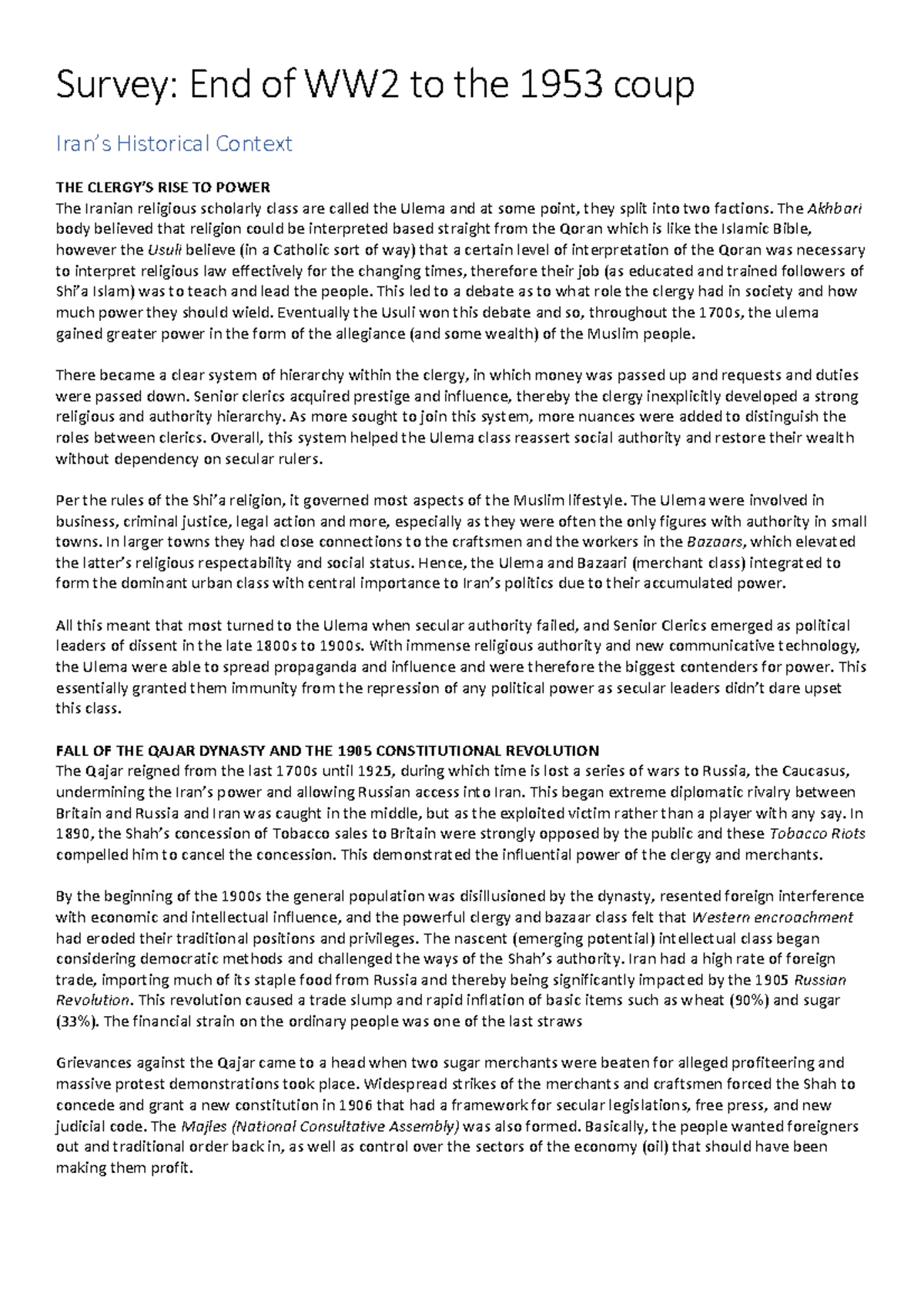 Iranian Notes - A condensed summary of Iran's religious and historical ...