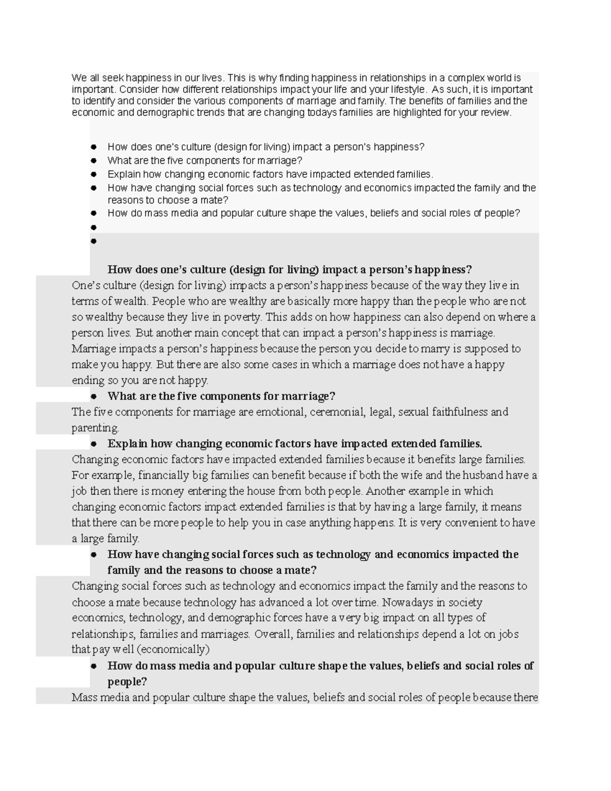 SOC 202 Chapter 1 - The text summarizes how society impacts our ...