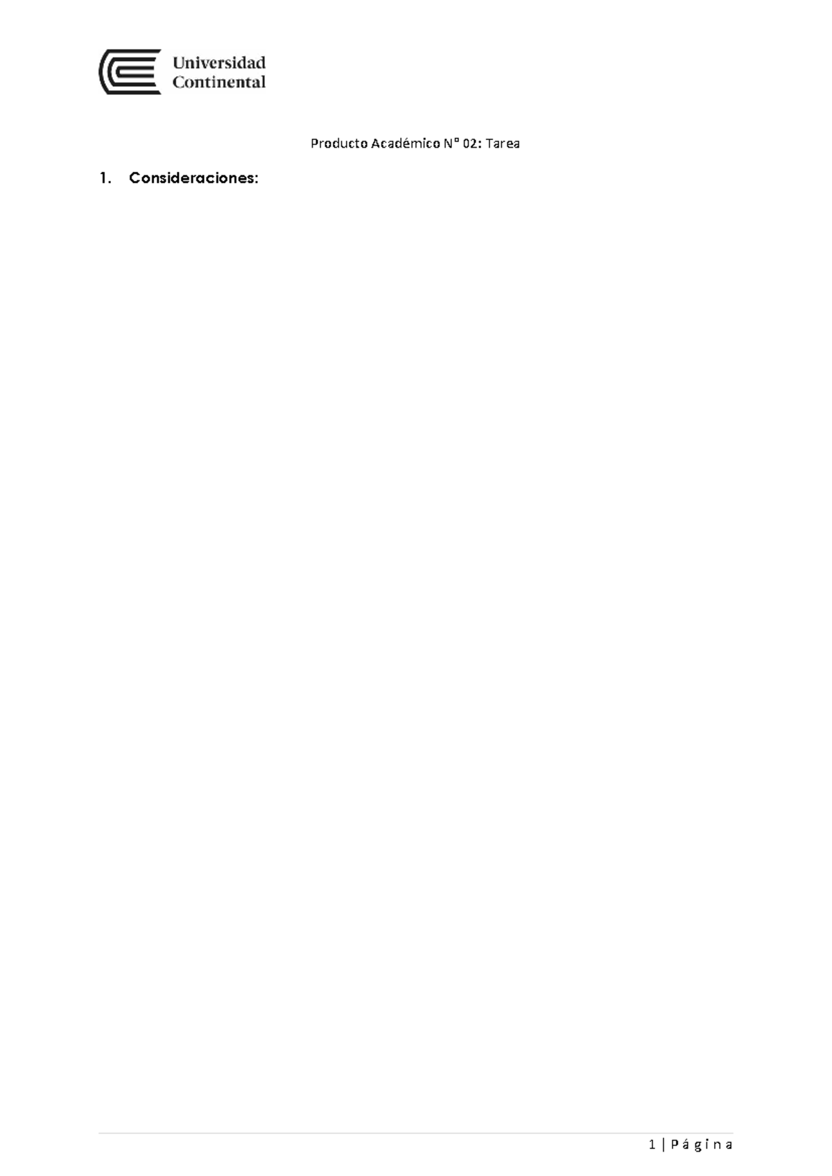 PA 02 Fundamentos Programacion 2023 10B - Producto Académico N° 02: Tarea 1. Consideraciones ...
