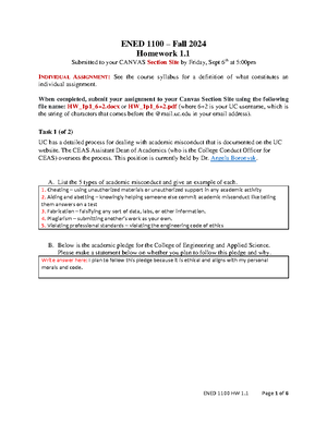 ENED I Exam 1 Study Guide and Learning Objectives - ENED I Exam 1 Study ...