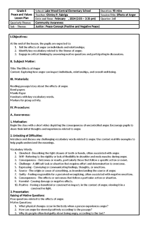 LP The Great SEaside Adventure Feb 2 - Grade 6 Reading Lesson Plan ...