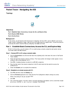 8.1.4.6 Lab - Calculating IPv4 Subnets - Objectives Part 1: Determine IPv4 Address Subnetting ...