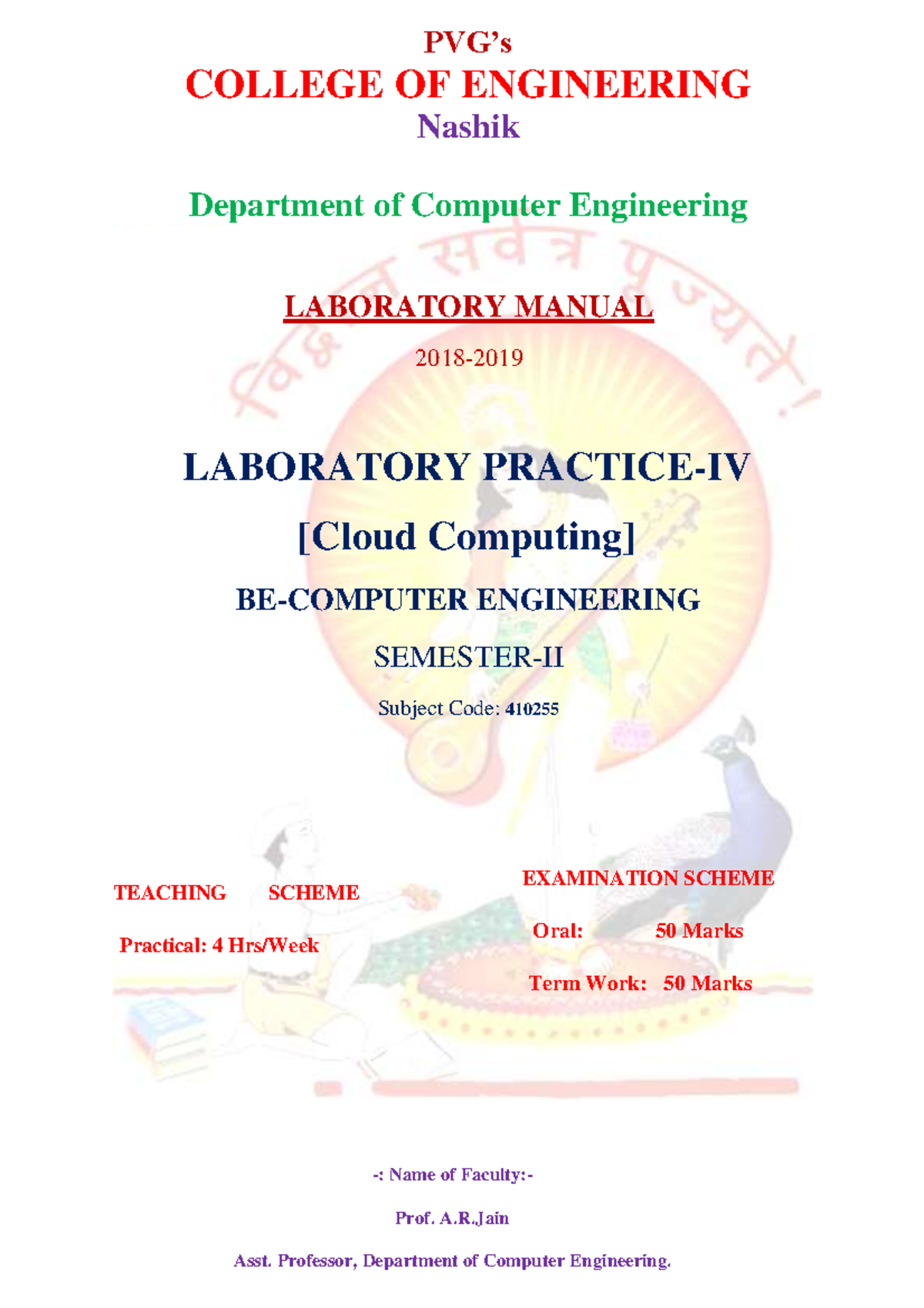 Cloud computing lab manual - PVG’s COLLEGE OF ENGINEERING Nashik Department of Computer ...