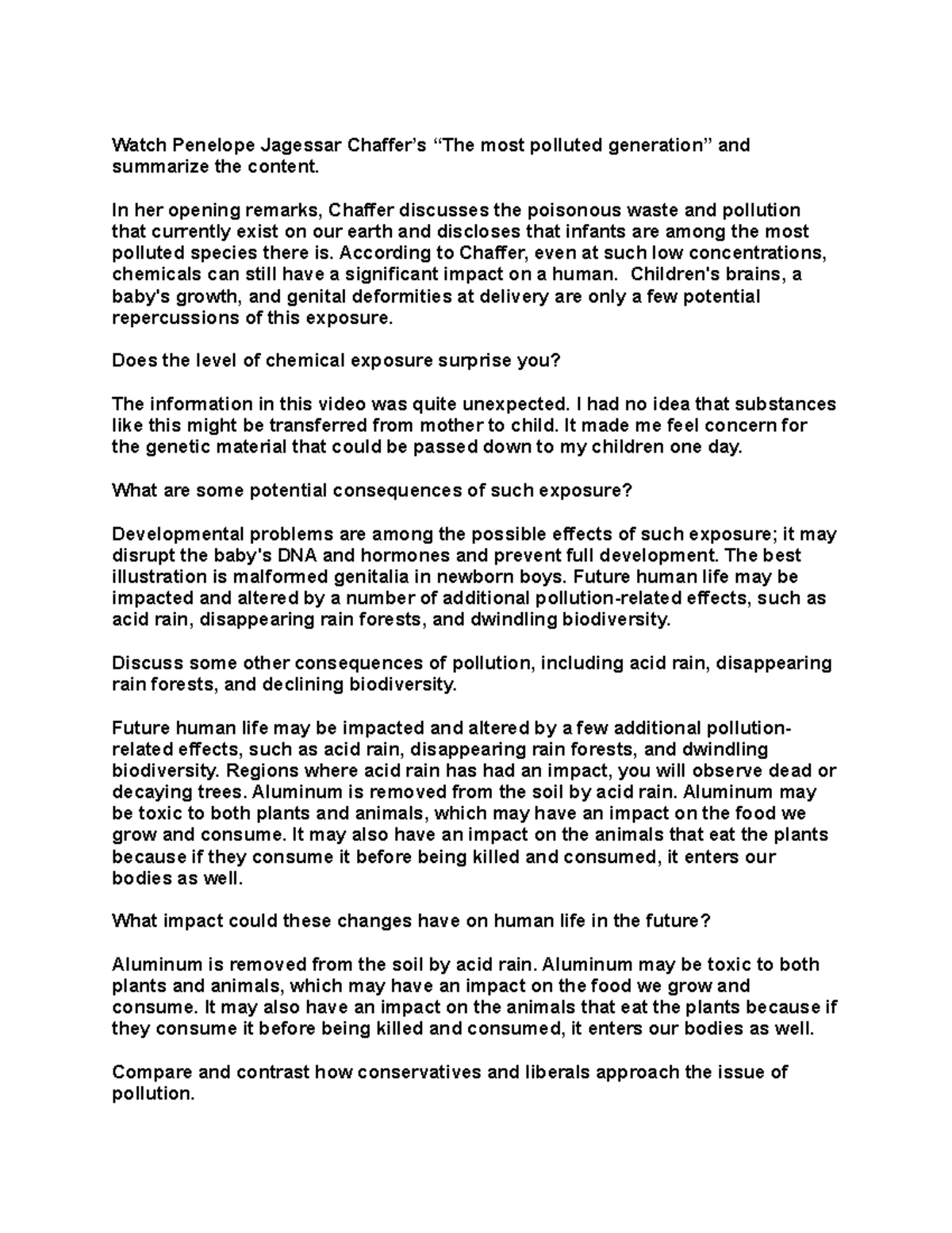 Module 8 discussion 2 - Social Problems assignment - Watch Penelope ...