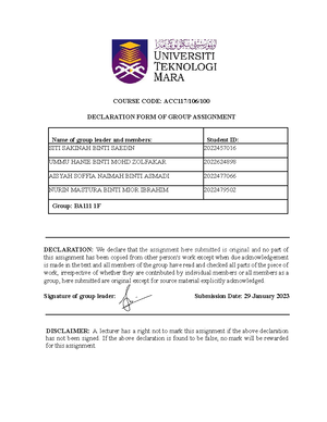 ACC 117 SOLE Proprietorship - UNIVERSITI TEKNOLOGI MARA (UiTM) FACULTY ...