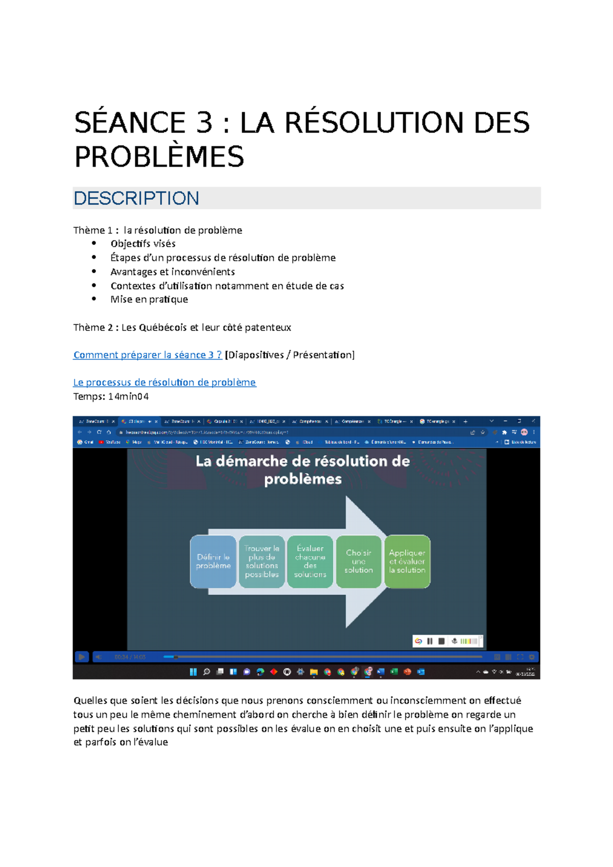 S3 LA Résolution DES Problèmes Compétences cles - SÉANCE 3 : LA ...