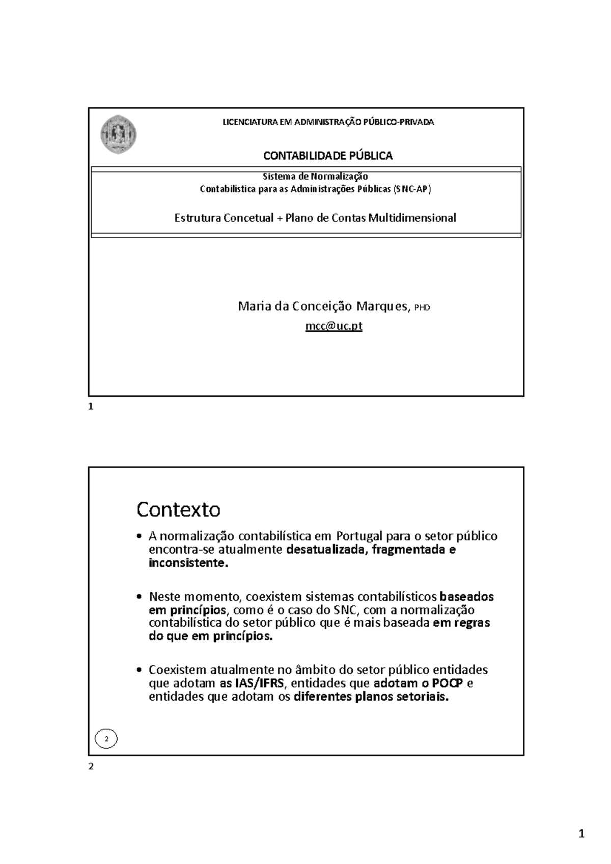 2-SNC AP - 2-SNC AP Sistema de Normalização Contabilística para ...