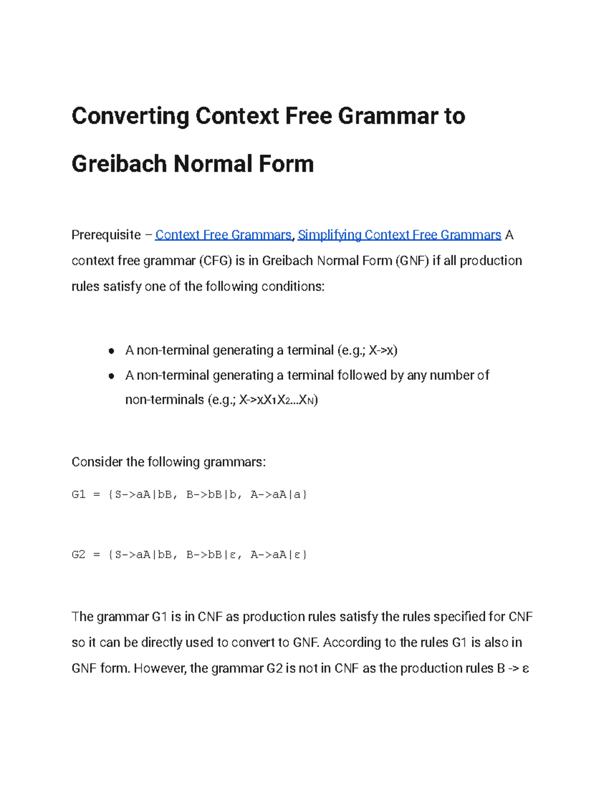 Question BANK – 3(Part 12) - Converting Context Free Grammar to ...