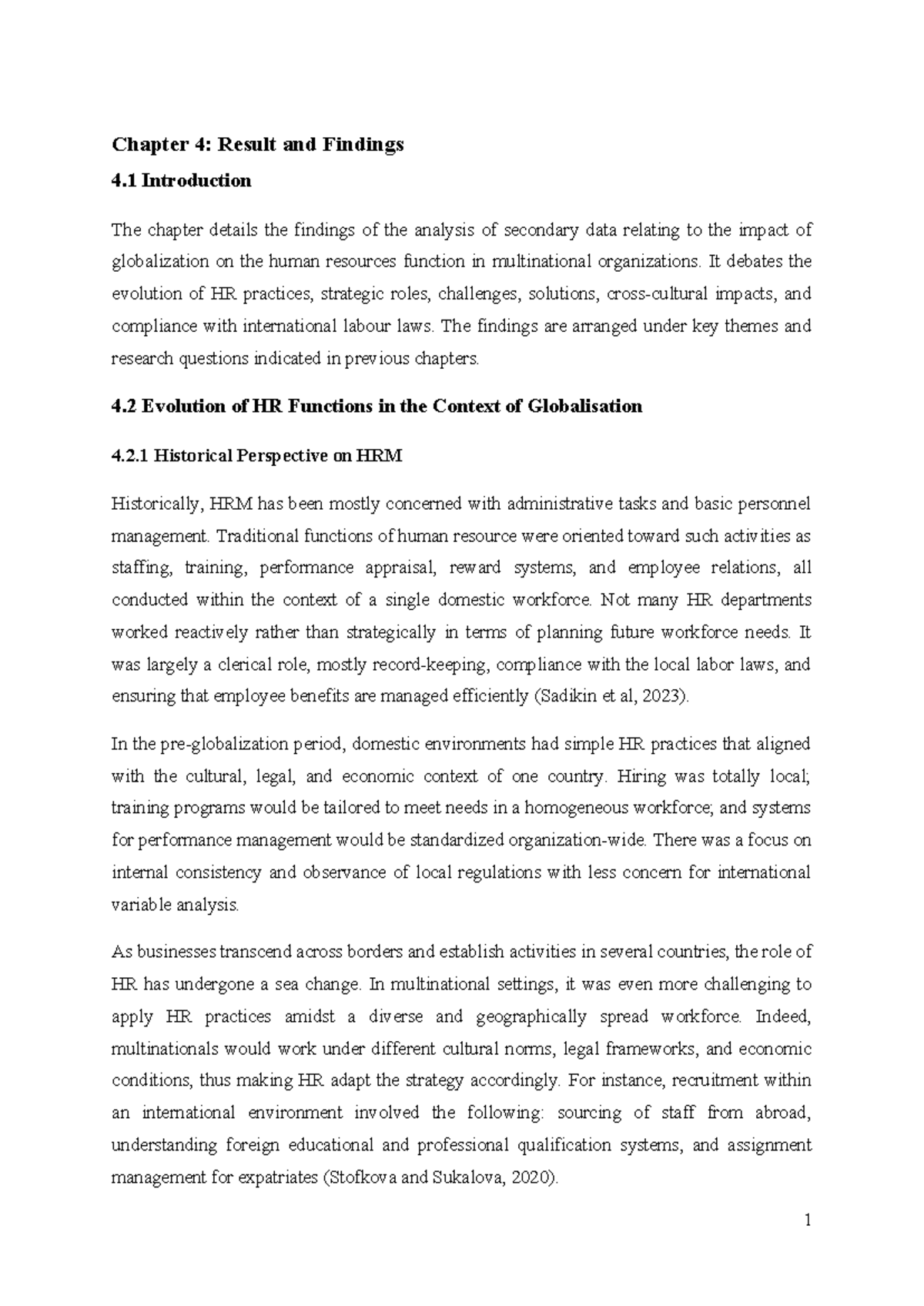 Chapter 4&5 - Practice Material - Chapter 4: Result and Findings 4 ...