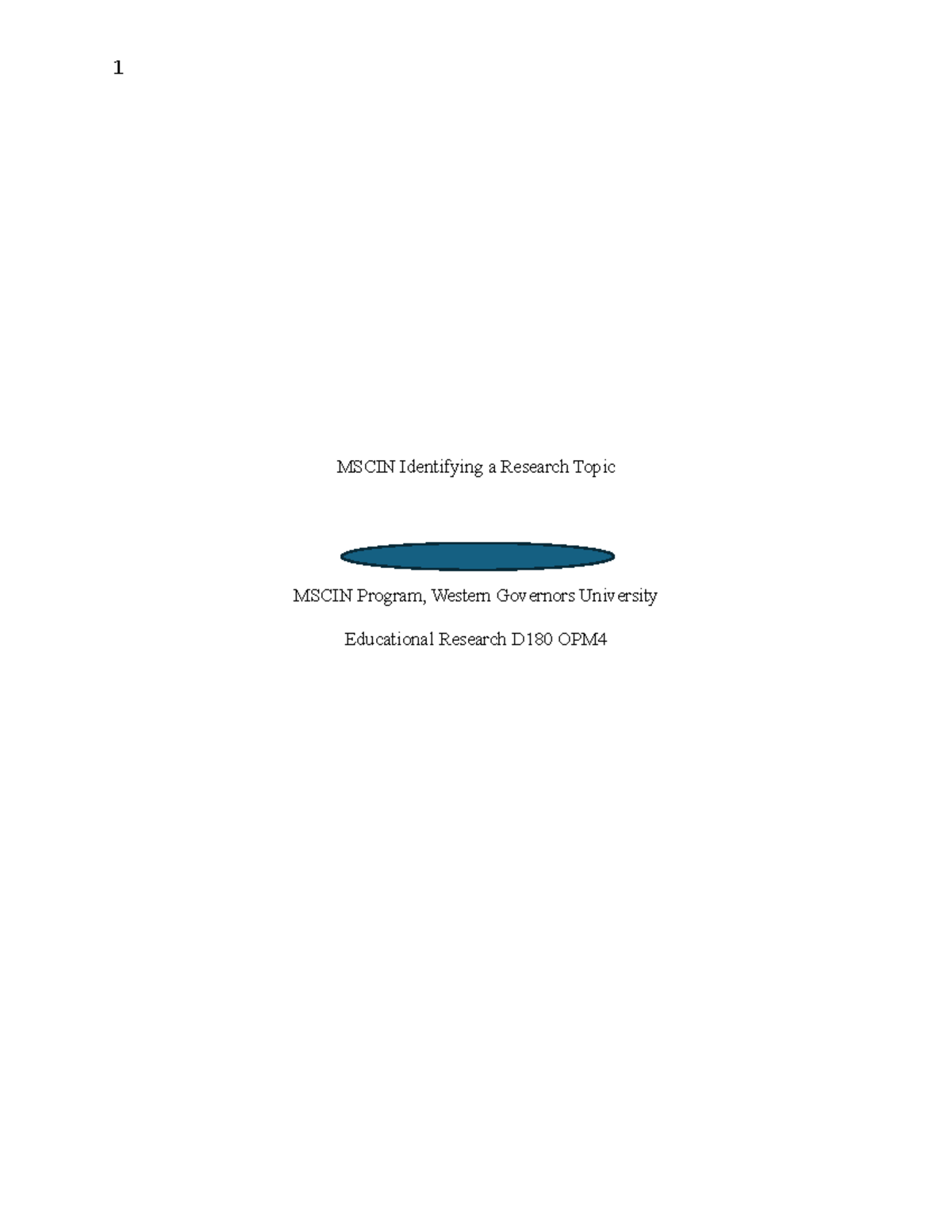 D180 TASK 1 Passed - Template and example - MSCIN Identifying a ...