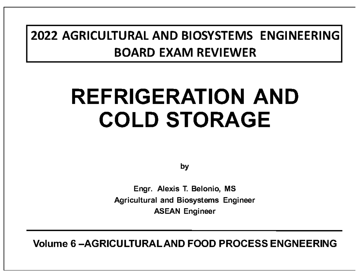 2021 - AFPE - PPT - Chap05 - Refrigeration and Cod Storage ...