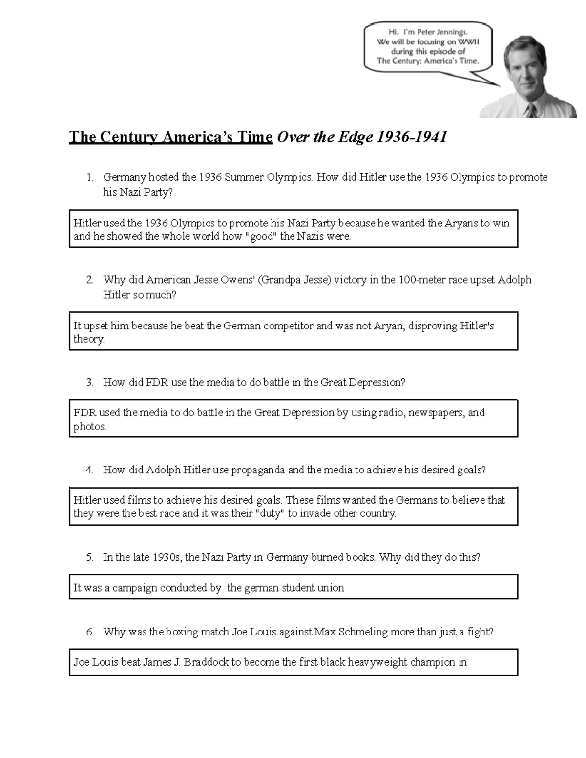 The Century Over the Edge (1936-1941) - The Century America’s Time Over ...