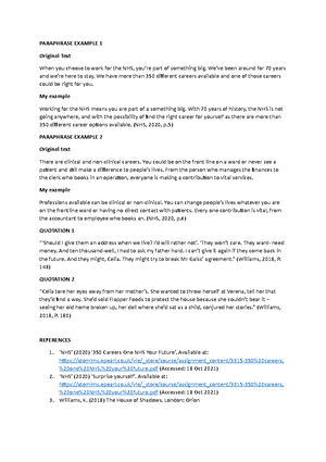 Unit 3 - Academic Writing Skills Assignment - Unit 3 - Academic Writing ...