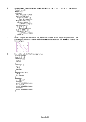 04 Loop - nothing - Loop related problems (total 20 questions) SL Problem statement Difficulty ...