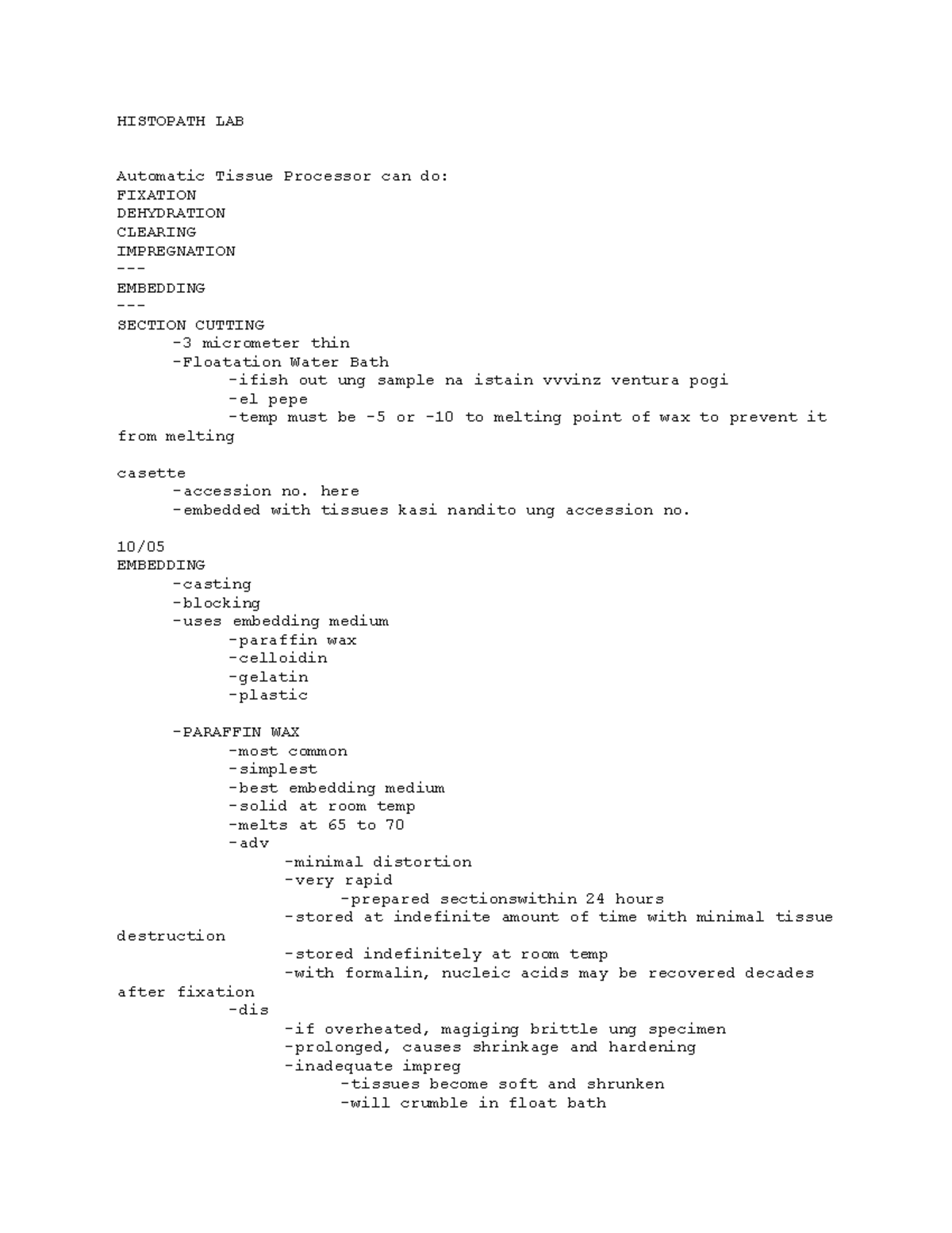 Histopath-LAB - keep notes - HISTOPATH LAB Automatic Tissue Processor ...