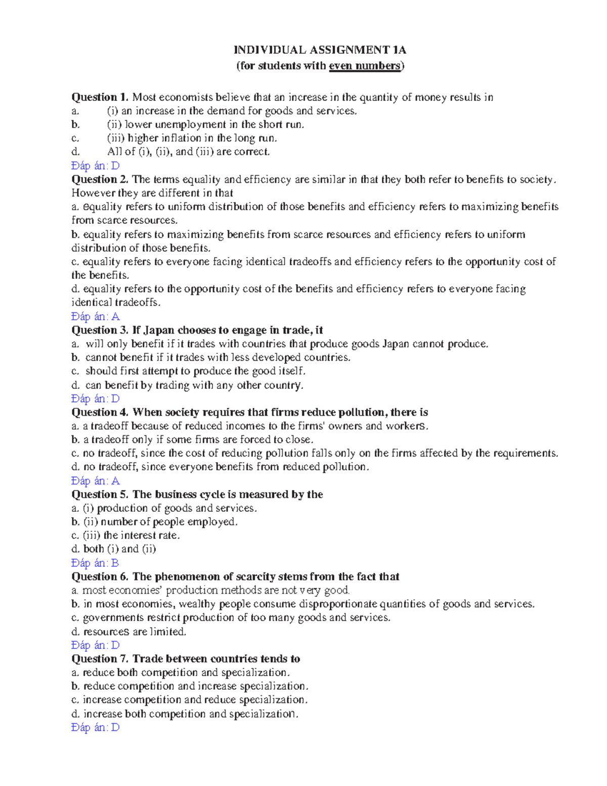 Individual Assignment 1 A - MI17B - INDIVIDUAL ASSIGNMENT 1A (for ...