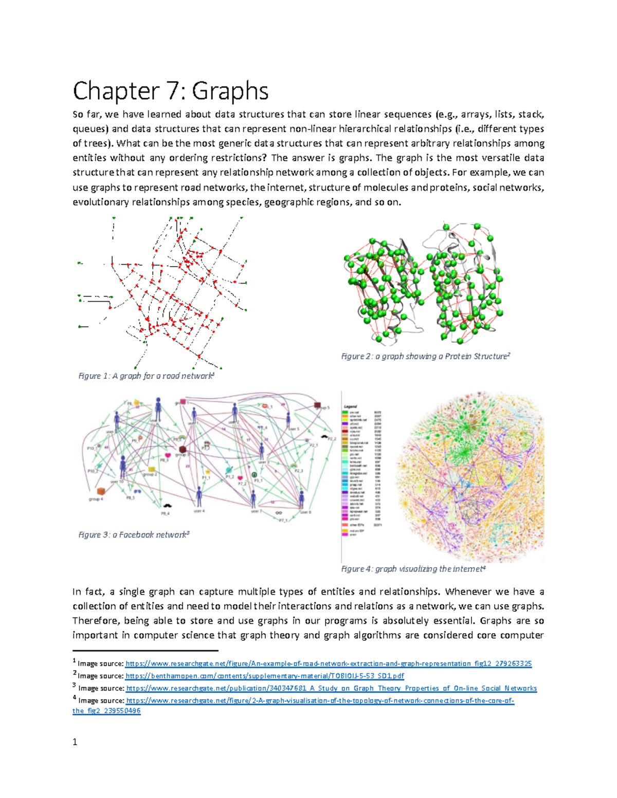 Chapter-Graphs-Review - Chapter 7: Graphs So far, we have learned about ...