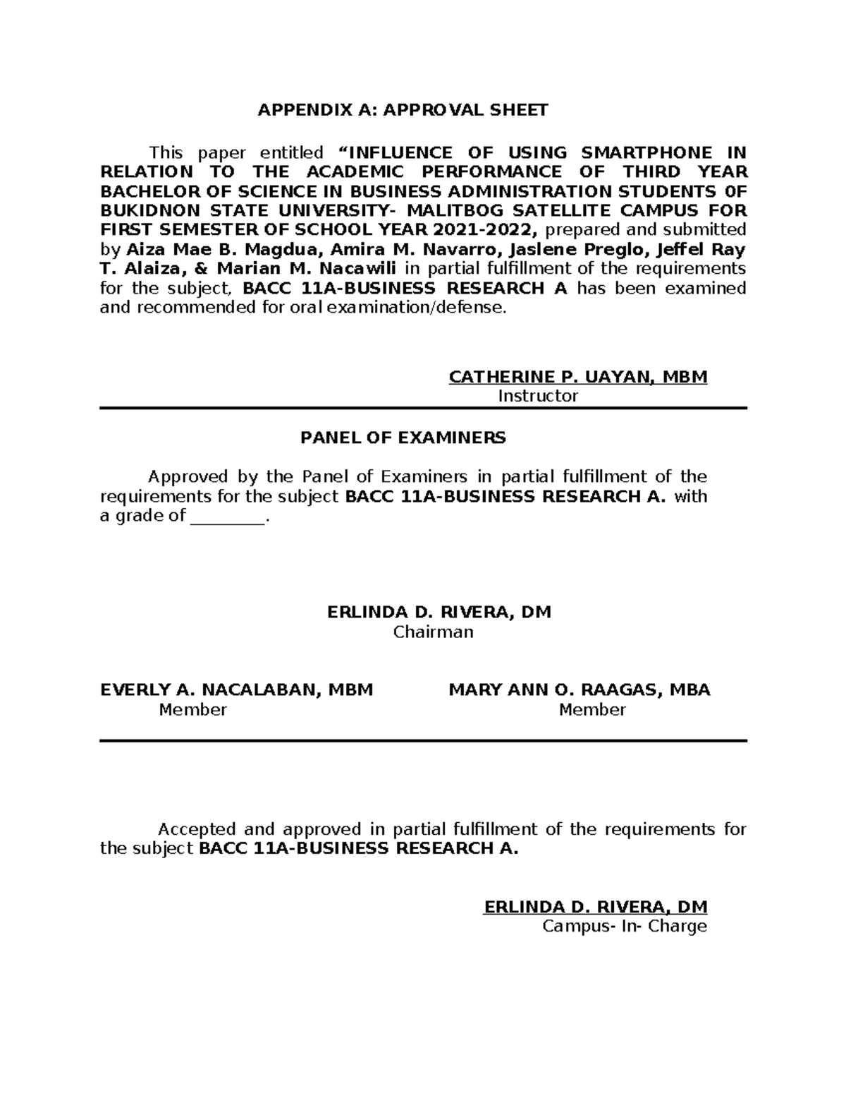Sumpay - for reviewing - APPENDIX A: APPROVAL SHEET This paper entitled ...