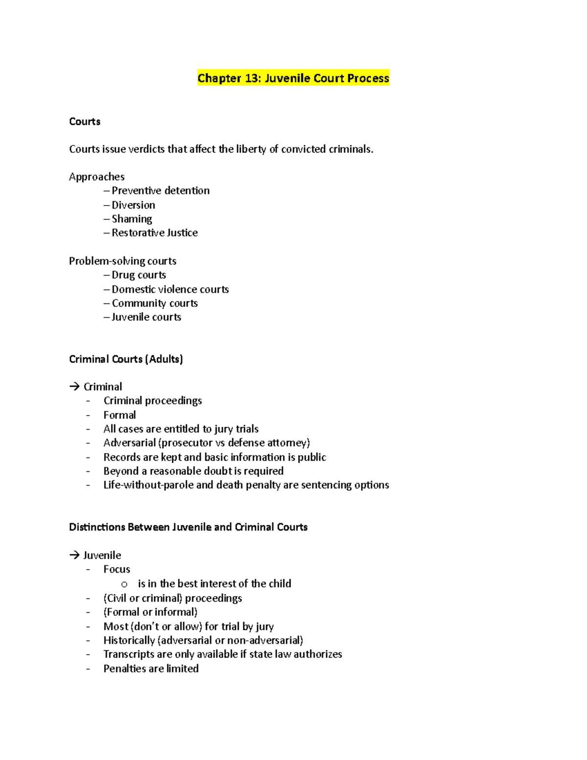 Chap13 2330 - full chapter content juvenile court process - Chapter 13 ...