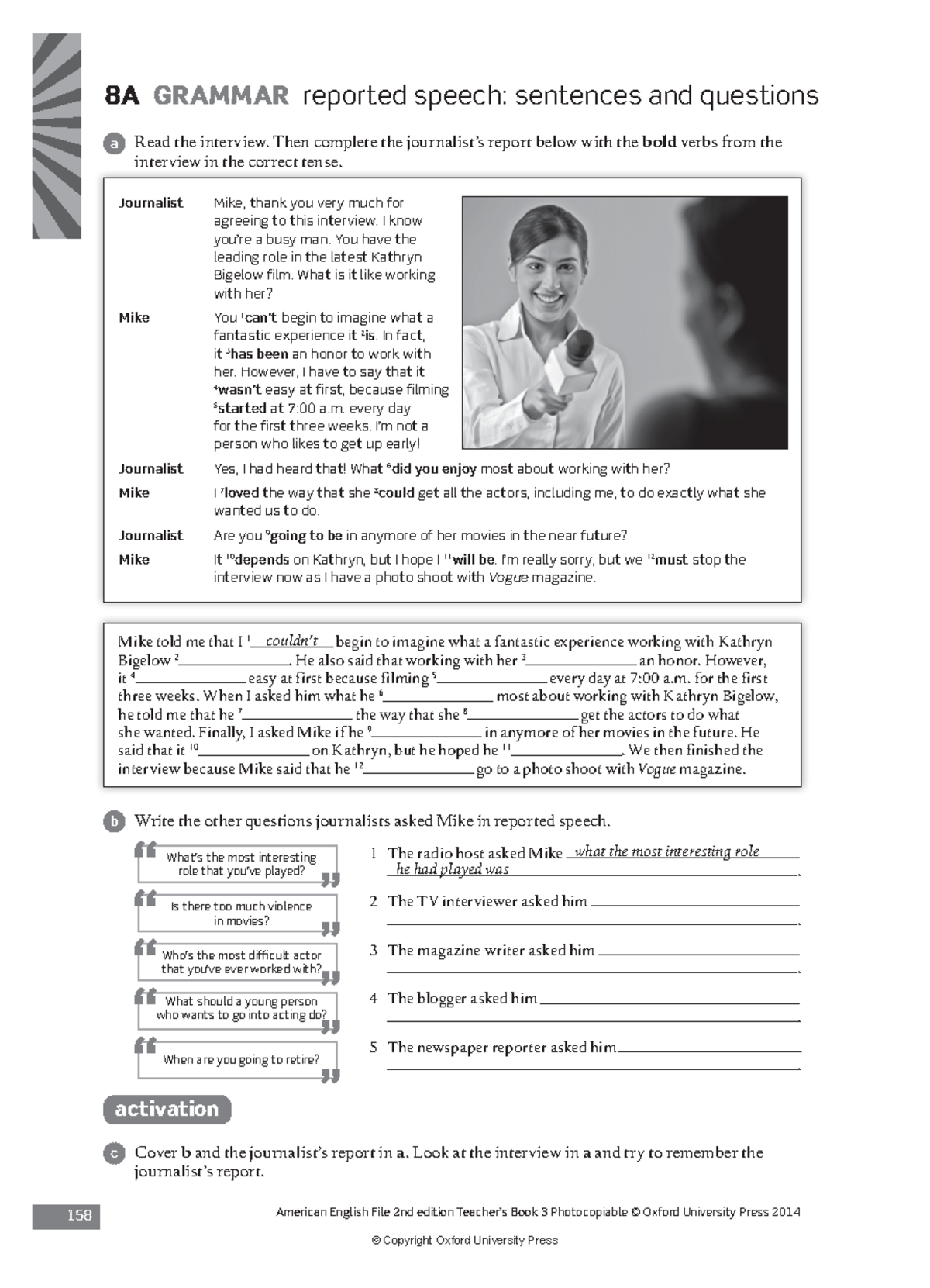 Gep 6 - grammar in 1 - Practice - 158 American English File 2nd edition ...