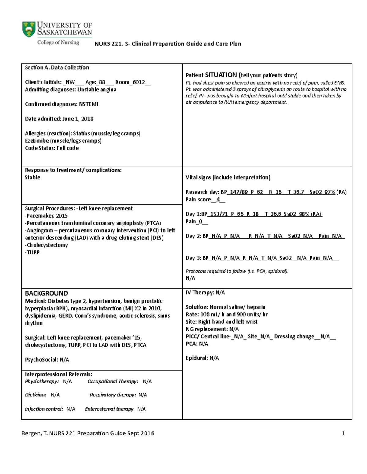 Preparation Guide NW - Section A. Data Collection Client’s Initials: NW ...