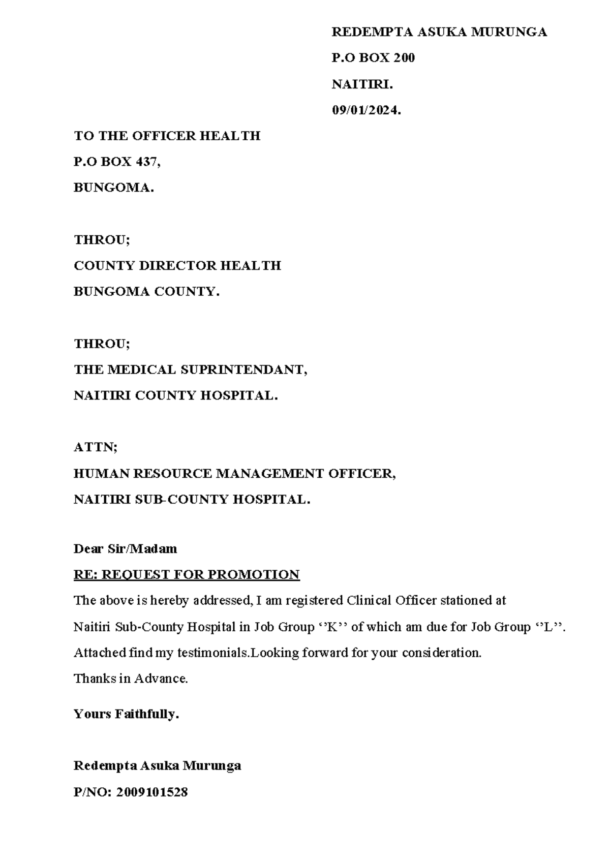 Redempta Asuka Murunga - REDEMPTA ASUKA MURUNGA P BOX 200 NAITIRI. 09 ...