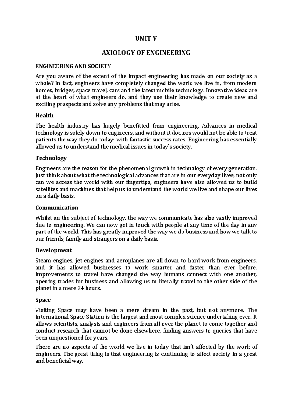 POE unit5 - All the important topics of philosophy of engineering ...