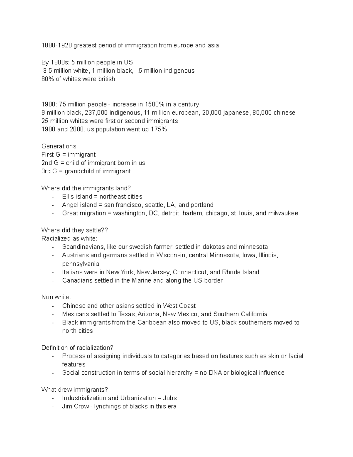 4820 English - great - 1880-1920 greatest period of immigration from ...