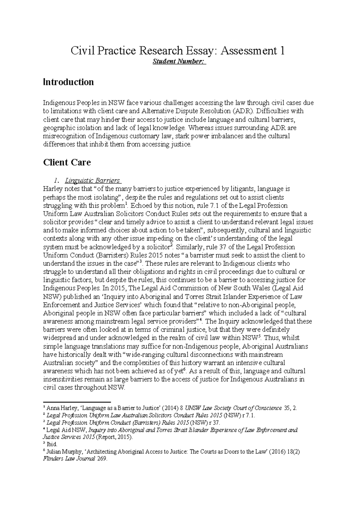 Civil Practice Essay A1 - Civil Practice Research Essay: Assessment 1 ...