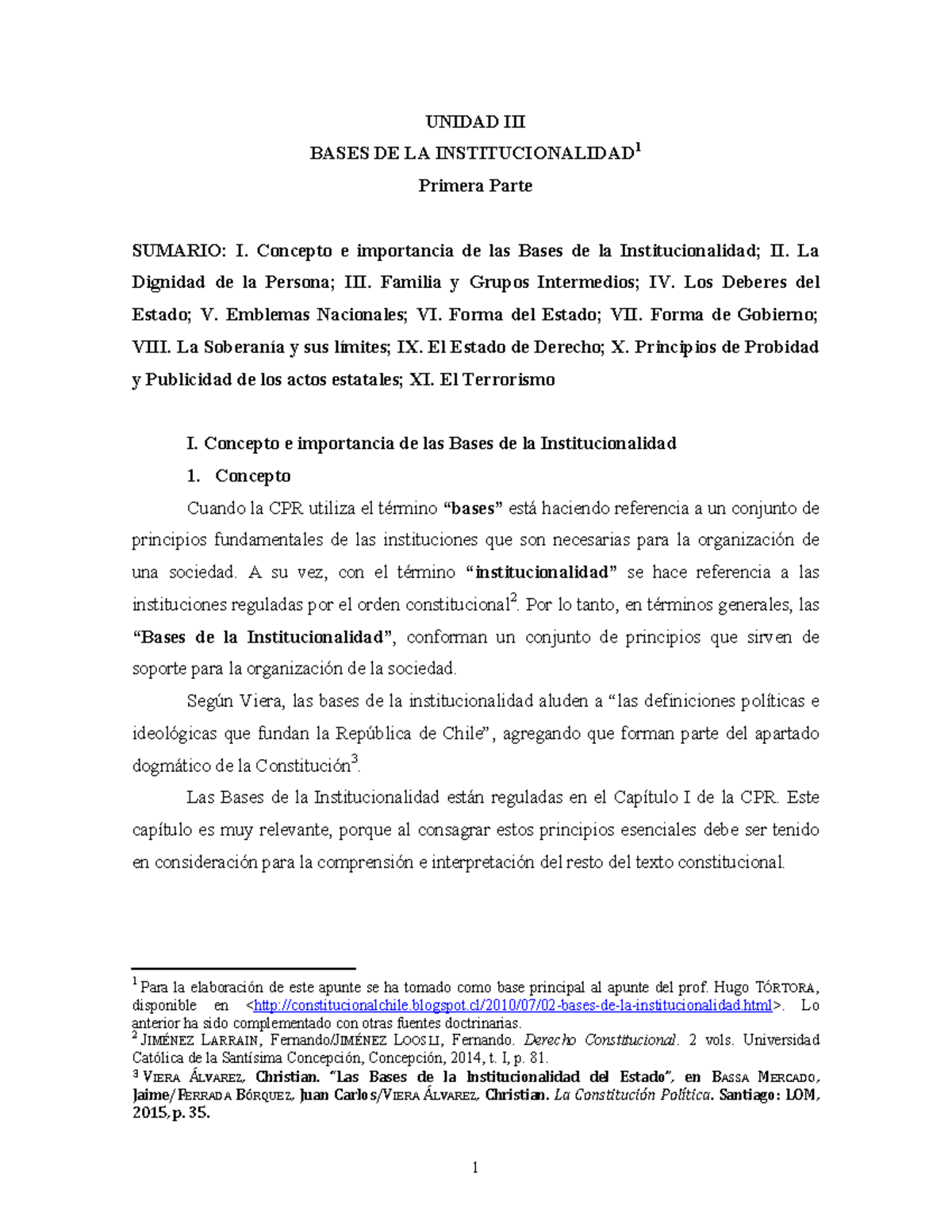 Unidad III- Bases DE LA Institucionalidad-parte 1-copia - UNIDAD III ...