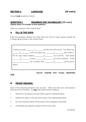 17 FY12CE English QP - Past year paper - MINISTRY OF EDUCATION FIJI ...