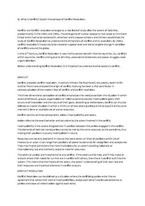 Chapter 1 - Introduction to Conflict Resolution - 3 CHAPTER 1 ...