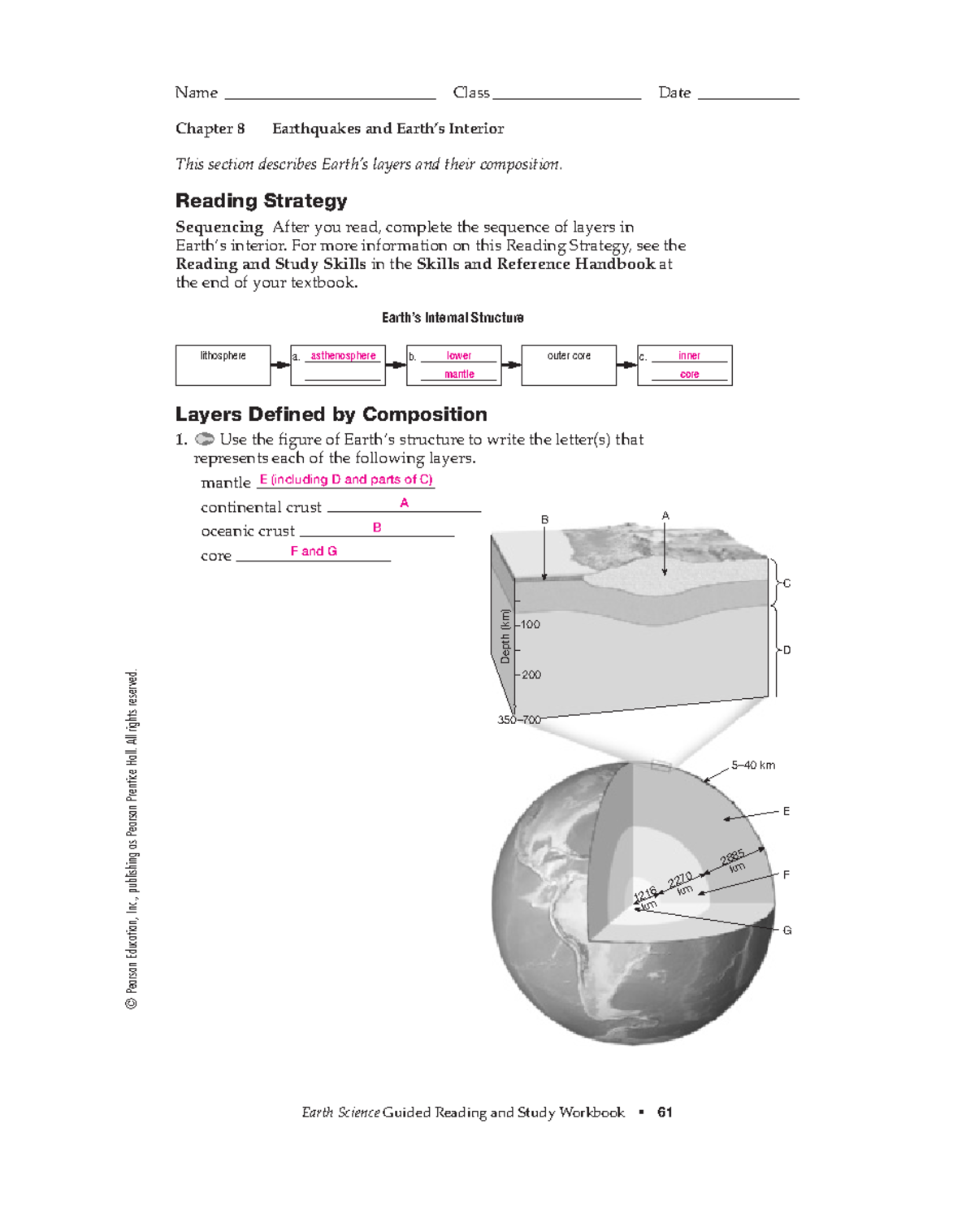 ES 8.4 Worksheet (Answers) - Name ___________________________ Class ...