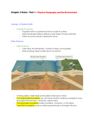 GEOG 106 Ch. 3 Notes - Part 1 - Chapter 3 Notes - Part 1 - North ...