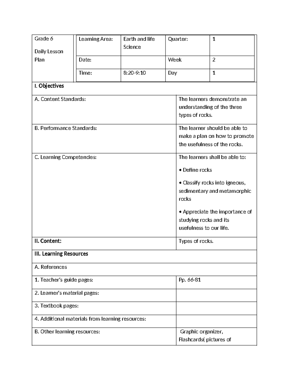 Inbound 5804239726401595290 - Grade 6 Daily Lesson Plan Learning Area ...
